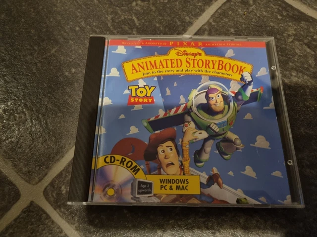 DISNEY'S TOY STORY Animated StoryBook (Windows/Mac 1996) PIXAR CD-ROM ...