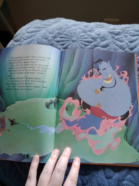 ALADDIN HARDCOVER BOOK Vintage 1992 Book Kids Disney Fun $35.00 ...