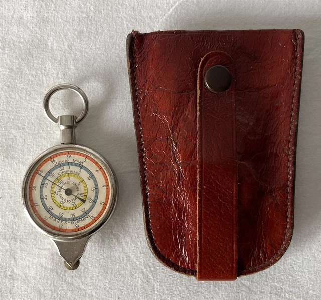 VINTAGE MARKS GERMAN Map Measure + Compass (broken) Opsiometer ...