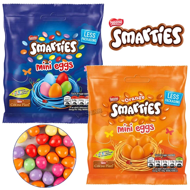 NESTLE SMARTIES ORANGE MINI EGGS / SMARTIES MINI EGGS BAGS 80g (4 / 6 ... NESTLE SMARTIES ORANGE MINI EGGS / SMARTIES MINI EGGS BAGS 80g (4 / 6 ...