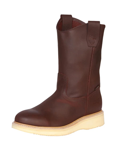 ESTABLO MEN’S WORK Boots Grasso Leather Shedron Mil Rayas Sole 318 £144 ...