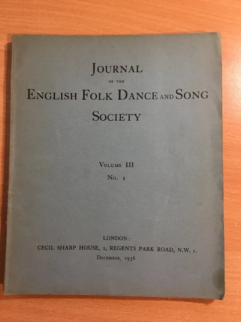 RARE - JOURNAL of the English Folk Dance and Song Society, vol 3 issue ... RARE - JOURNAL of the English Folk Dance and Song Society, vol 3 issue ...