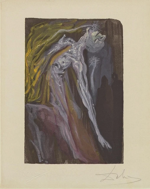 SALVADOR DALI - Divine Comedy - Inferno 9 - Erinnyes - Signed £3,319.50 - PicClick UK