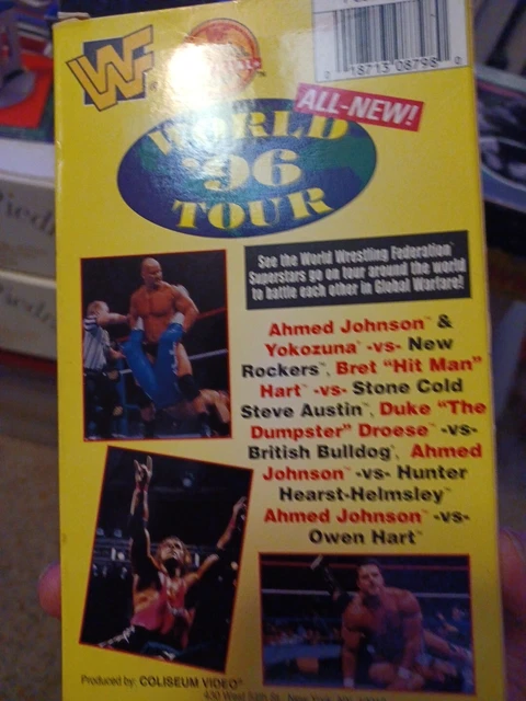 WWF WWE COLISEUM VIDEO WORLD TOUR 1996 VHS TAPE HHH Ahmed Johnson Stone Cold £10.37 - PicClick UK
