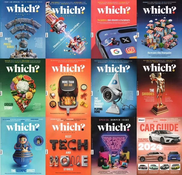 11X WHICH? MAGAZINES INCLUDING DECEMBER 2024/ JANUARY 2025 PLUS CAR ...