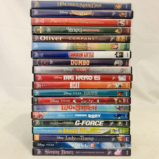 (20) ALL WALT Disney Pixar DVD Movie Lot, Animated Cartoon Family Kids ...
