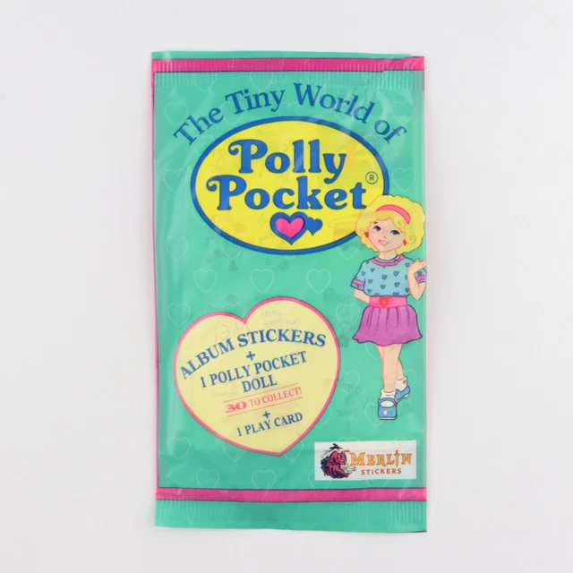 POLLY POCKET TINY World of Polly Pocket Album Merlin Stickers + Doll ...