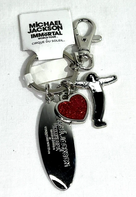 MICHAEL JACKSON-THE IMMORTAL World Tour-Cirque Du Soleil-Keyring Chain ...
