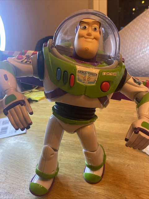BUZZ LIGHTYEAR TOY Story Disney Pixar Talking With Sounds Thinkway ...