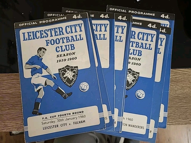 10 X LEICESTER City Home Programmes 1959-1960 League And Cup £15.00 ...