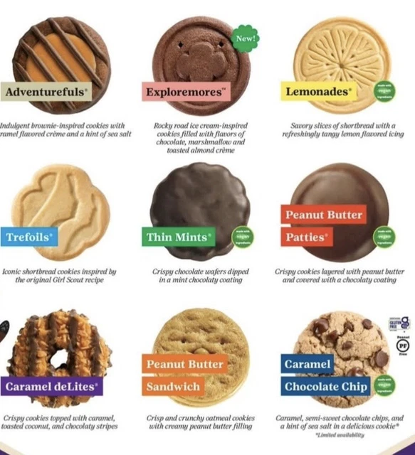 🍪2026 NEW GIRL Scout COOKIES- ABC Bakery-*4 Box Min* Benefits Local ...