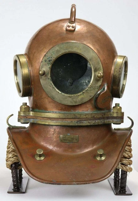 RARE VINTAGE RUSSIAN Soviet Navy 3 bolt Deep Sea Diving Helmet UVS50m ...