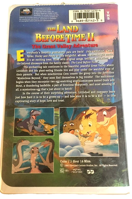 THE LAND BEFORE Time II VHS Tape Ships Same Day With Tracking £8.40 ...