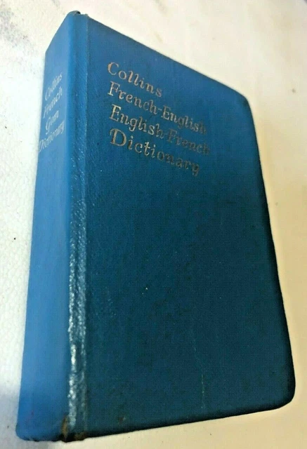 COLLINS FRENCH-ENGLISH DICTIONARY- Rudler & Anderson 1974 12x8x2.5cm ...