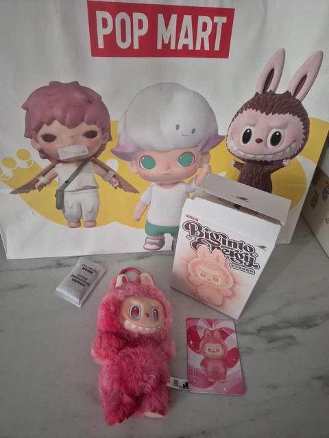 OFFICIAL LABUBU POP MART Big Into Energy LOVE red & Pink new Vinyl ...