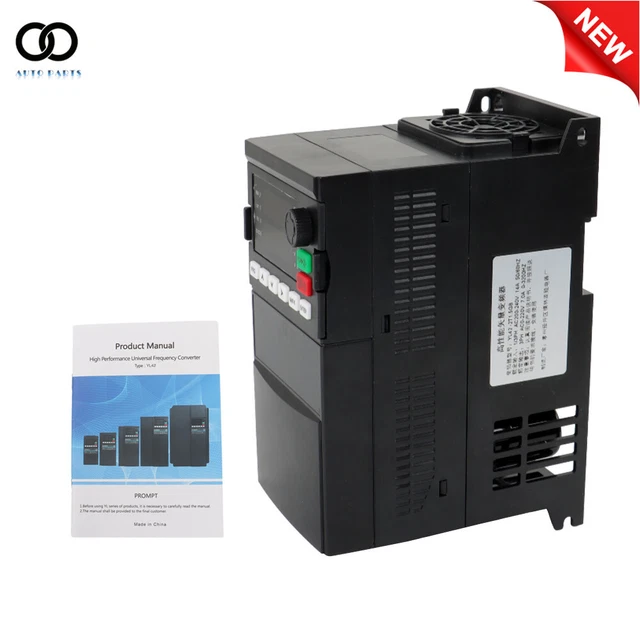 2HP 220V 1 to 3 Phase Variable Frequency Drive VFD 1.5kW Input AC 7A ...
