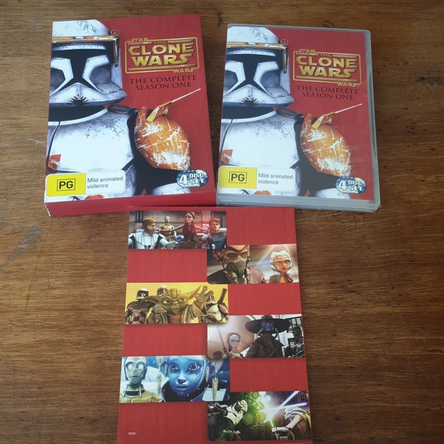STAR WARS CLONE Wars Complete Season 1 DVD Box Set R4 Matt Lanter ...