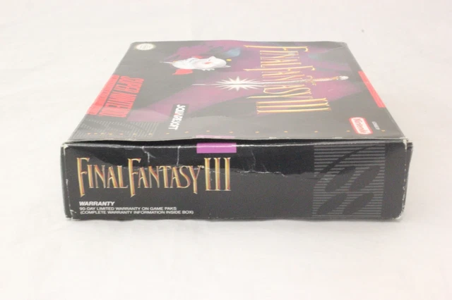 FINAL FANTASY III 3 (SNES) Complete in Box CIB with Map & Poster - Not ...