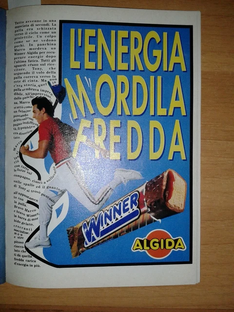 PUBBLICITÀ ADVERTISING WERBUNG GELATI ALGIDA WINNER 1992 EUR 1,00 ...