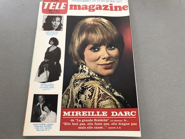 TELE MAGAZINE 1123 (1977) Mireille Darc Françoise Hardy …. EUR 12,00 ...