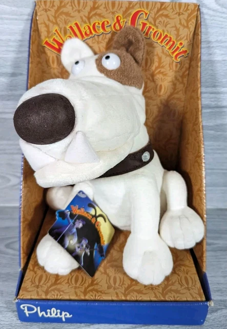 WALLACE AND GROMIT: Curse of the Were-Rabbit, Philip dog plush figure ...