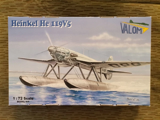 VALOM KIT NO. 72111 Heinkel He 119V5 Wasserflugzeug 1:72 Bausatz EUR 25 ...