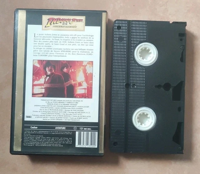 #292 K7 VHS / CASSETTE Vidéos Indiana Jones Et La Dernière Croisade ...