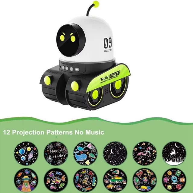 STAR PROJECTOR NIGHT Light for Kids,Cartoon Robot Car Projection Lamp ...