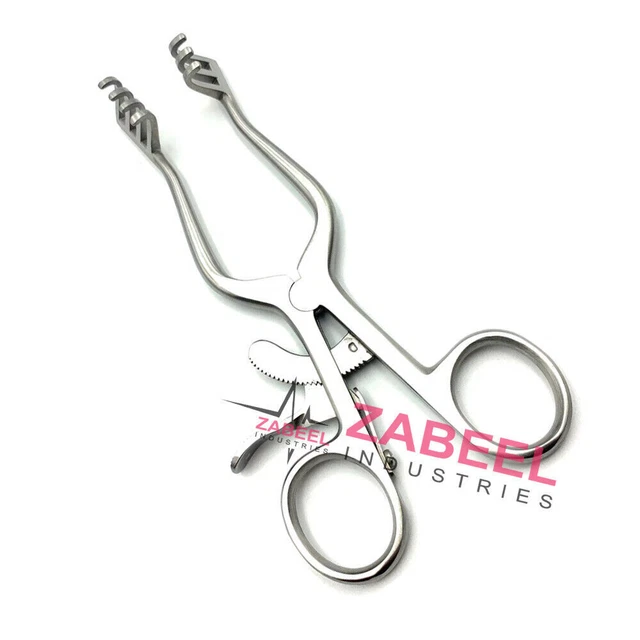 WEITLANER SELF RETAINING Retractor 3 x 4 Blunt Prongs 13 cm By Zabeel EUR 54,19 - PicClick FR