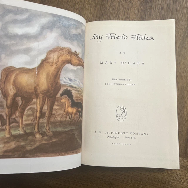 VINTAGE « MY Friend Flicka » par Mary O'Hara - Couverture rigide 1941 ...