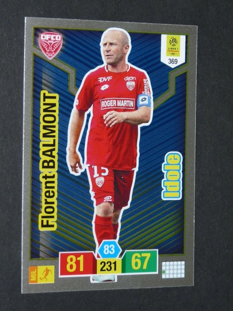 #369 FLORENT BALMONT Idole Dijon Dfco Panini Football Adrenalyn Card ...
