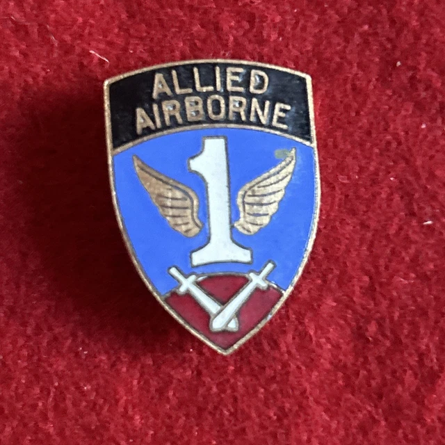WW2 US ARMY 1St Allied Airborne Unit Dui Crest Insignia Pin's Badge EUR ...