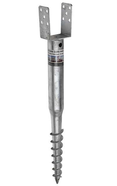 GALVANISED SCREW IN Fence Post Spike Holder Support Base with Square ...