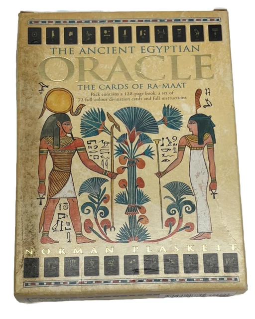 THE ANCIENT EGYPTIAN Oracle Cards of Ra-Maat Box Set Divination Norman ...