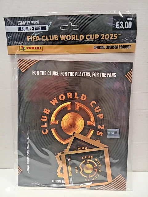 ALBUM DE FIGURINES FIFA CLUB WORLD CUP 2025 Starter Pack Avec 3 Sachets ...