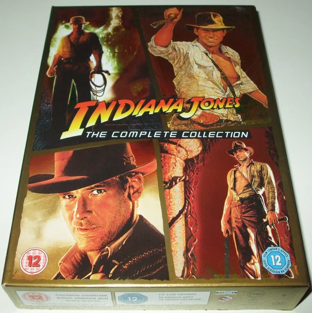 INDIANA JONES THE Complete Collection DVD 1 2 3 4 Film/Movie Box Set UK ...
