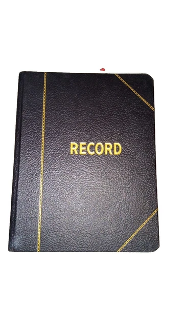 VINTAGE RECORD LEDGER Notebook 1950's? $10.00 - PicClick