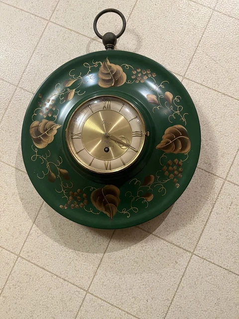 VINTAGE ARTCO POCKET Watch 8 Day Key Wound Wall Clock Untested £36.70 ...