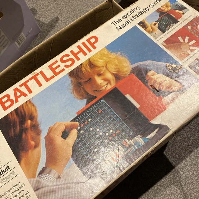 VINTAGE MB GAMES Battleship Naval Strategy Game 1980s Retro Board Game ...