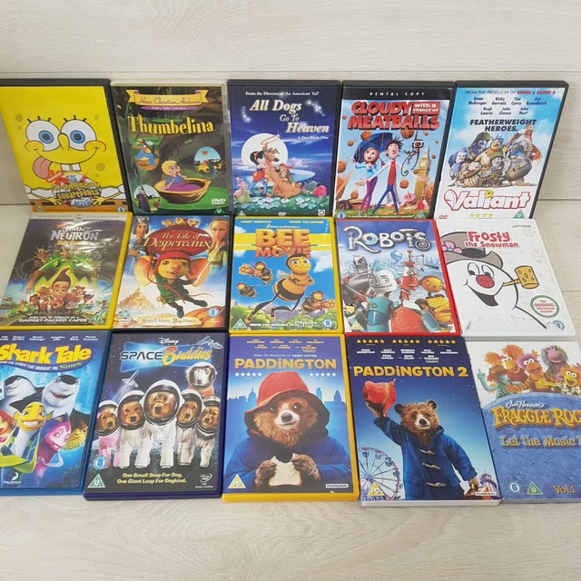 BUNDLE OF 15 DVDs Kids Children Cartoon Dreamworks Universal and Others ...