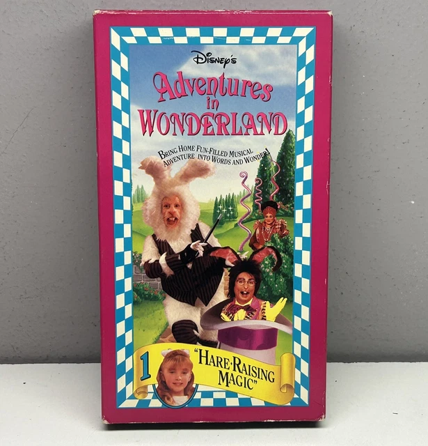 DISNEY ADVENTURES IN Wonderland VHS Hare Raising Magic Video Tape ...