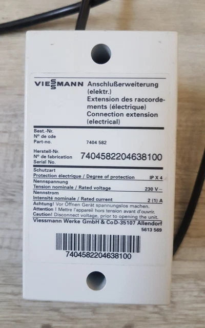 VIESSMANN ADAPTER ANSCHLUSSERWEITERUNG 7404582 Vitodens 100 200 300 ...