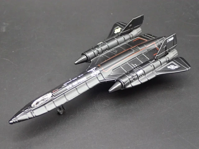 USAF LOCKHEED MARTIN Sr-71 Blackbird Jet Rare 1:87 Scale Diecast Model ...