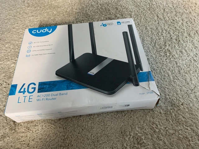 CUDY AC1200 DUAL Band 4G LTE Modem Router w/ SIM Card Slot VPN/DDNS ...