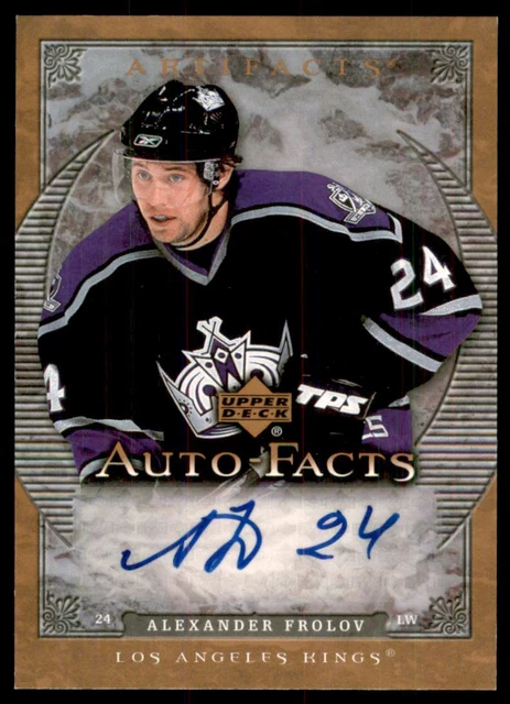 2007-08 ARTEFACTS AUTOFACTS #AFAF Alexander Frolov Auto - NEUF-MT EUR 7 ...
