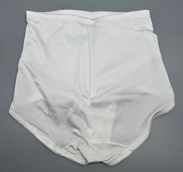 VTG NOS MAIDENFORM FLEXEES White Maximum Control Slimmer Brief Sz Large ...