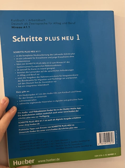 SCHRITTE PLUS NEU 1. A1.1 Kursbuch Arbeitsbuch Audios online Buch ...