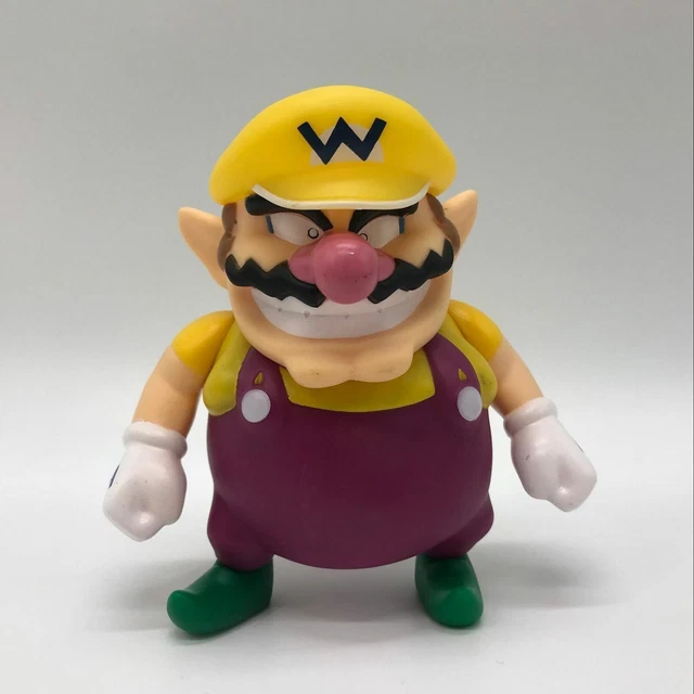 NEW SUPER MARIO Bros. Wario Action Figure Plastic PVC Doll Toy Model ...