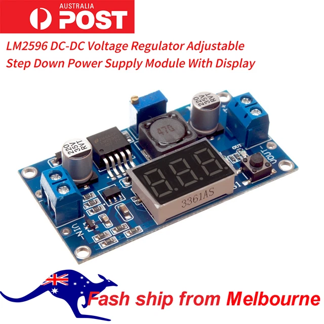 LM2596 ADJUSTABLE DC-DC Step Down Power Supply Module With Display AU $16.99 - PicClick AU