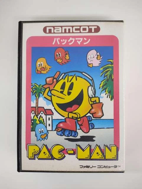 NAMCOT PAC-MAN NINTEDO Famicom Cassette Vintage Rare Action Jeu Avec ...